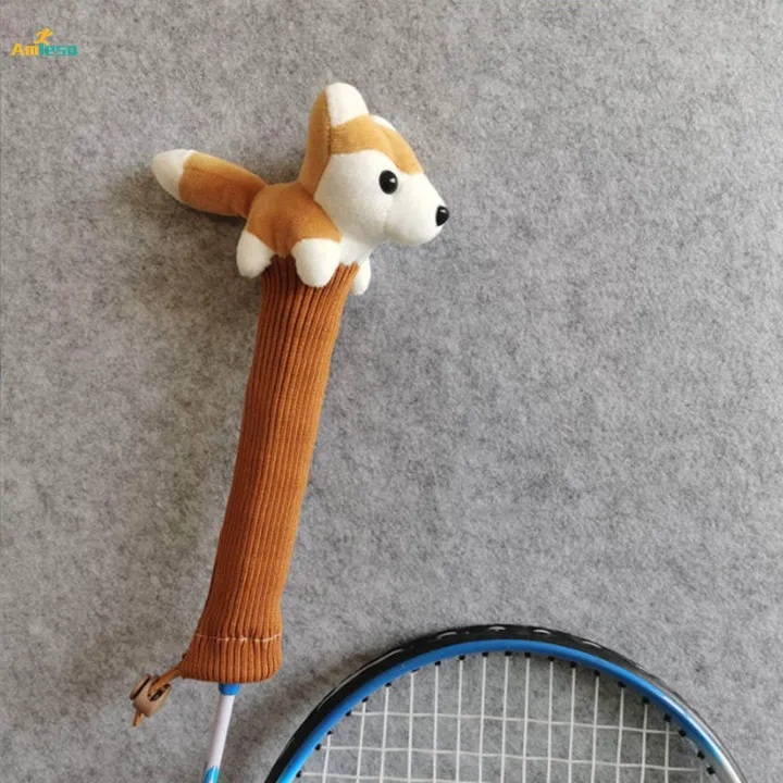 Badminton Racket with Drawstring Plush Stuffed Animal Racket Handle ...