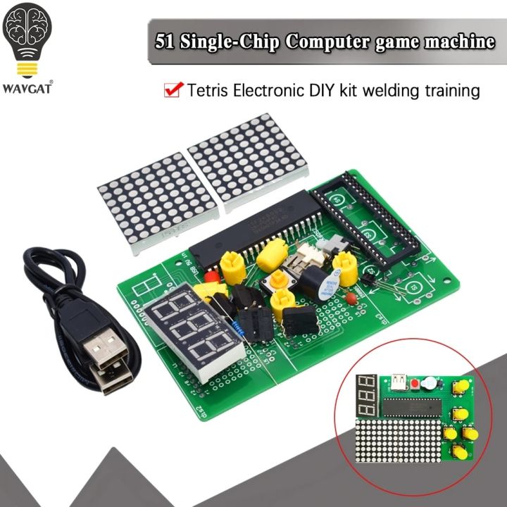 DIY Game Board Kit 51 SCM Chip Retro Electronic Soldering Practice ...