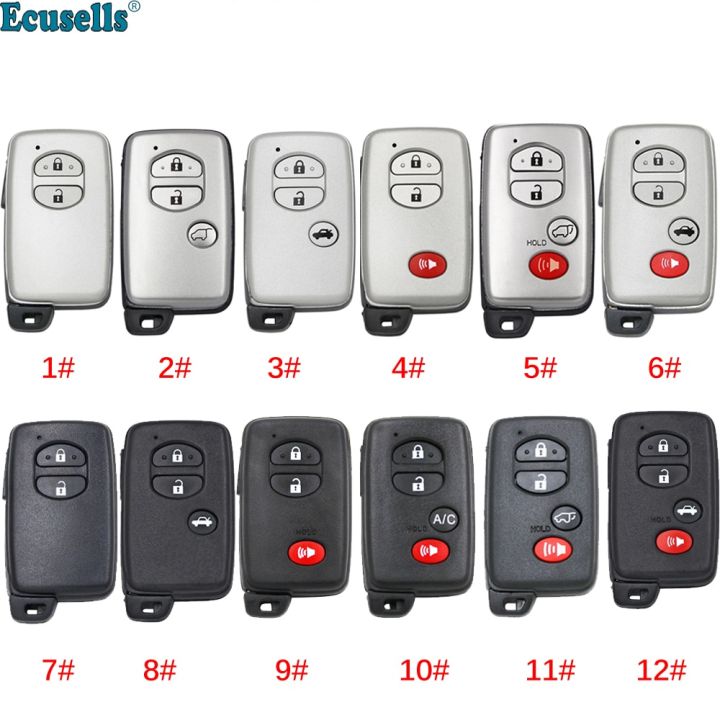 【8】 Buttons Smart Remote Key Shell Case Fob for Toyota Camry Avalon ...
