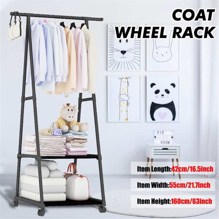 Multi-function Triangle Coat Rack Removable Bedroom Hanging Clothes ...