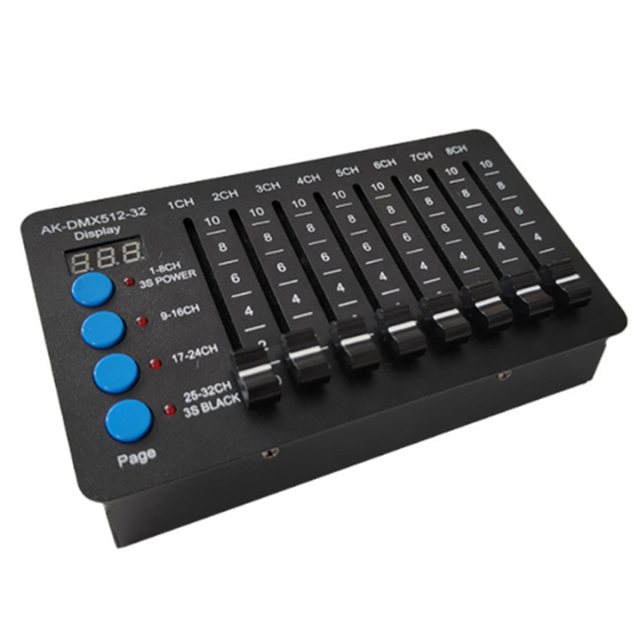 32 Channel Simple Mini DMX512 Controller Type-C Battery Stage Lights ...