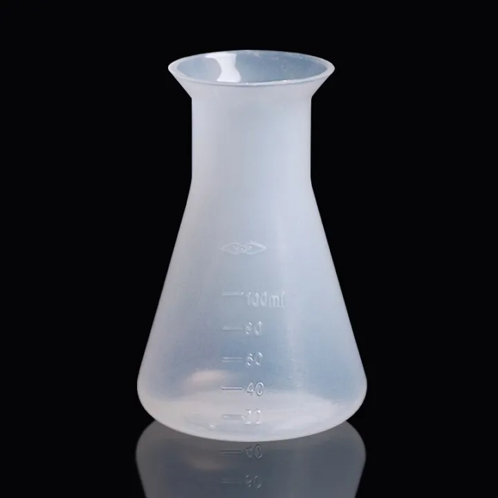 50ml to 2000ml Lab Plastic erlenmeyer flask conical container bottle ...