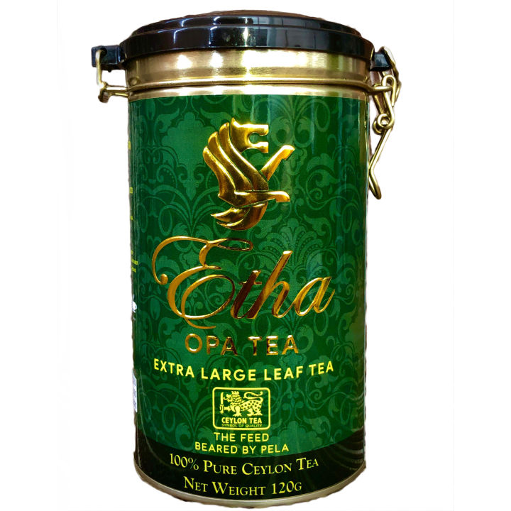 Etha Pure Ceylon Black Tea Tin 120g | Premium Ceylon Golden Leaves OPA ...