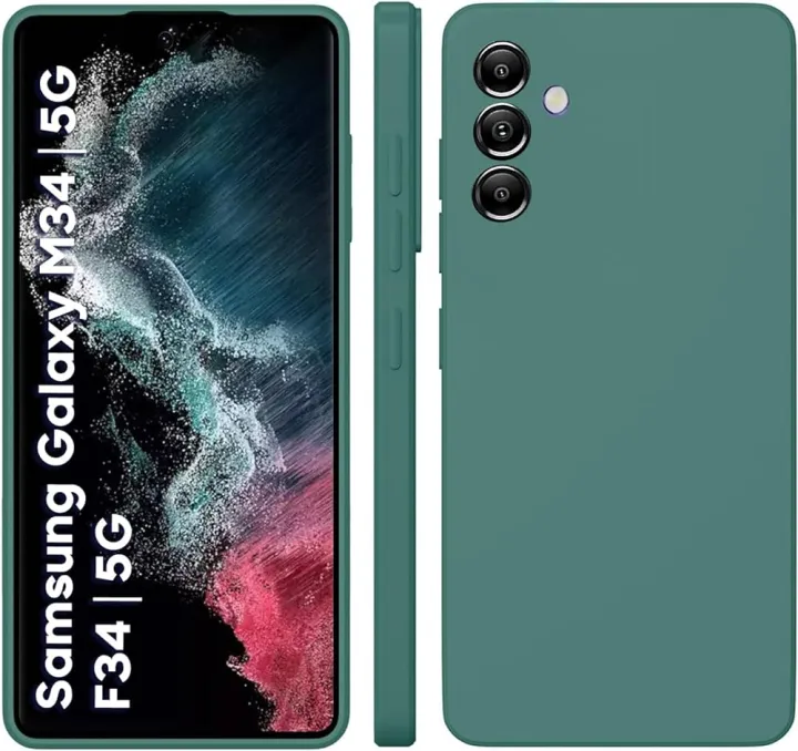 Samsung galaxy M34 5G / F34 5G Luxury Soft Matte Liquid Camera ...