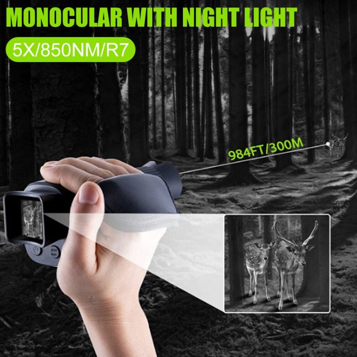 Night Vision Monocular for 100% Darkness Long Distance Infrared Goggles ...