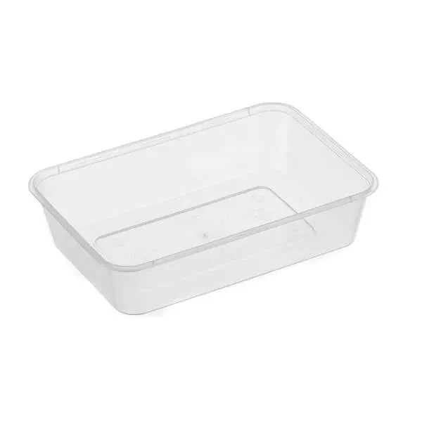 Plastic Containers Tubs Clear With Lids Microwave Food Safe Takeaway ...