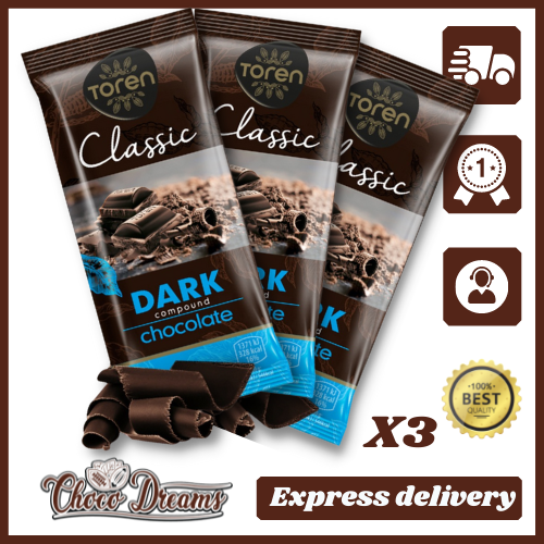 Toren Classic Dark Compound Chocolate tri combo celebration pack (55g x ...