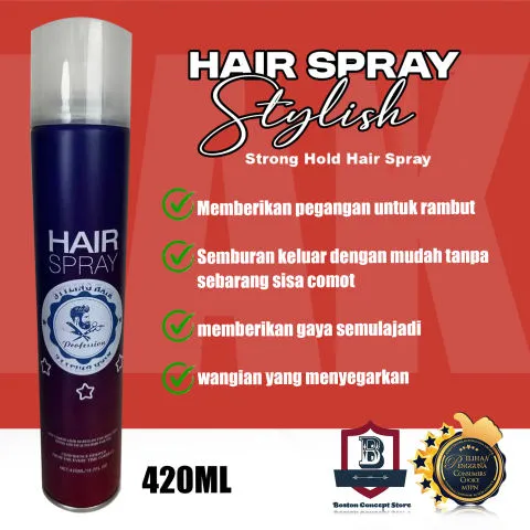 Hair Spray Styling SPRAY RAMBUT LELAKI Extra Hold Hair Spray Stylish ...