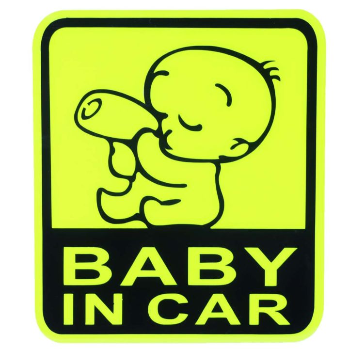 Dazzle Baby Car Sticker For Baby On Board Safety Car Sticker | Daraz.lk