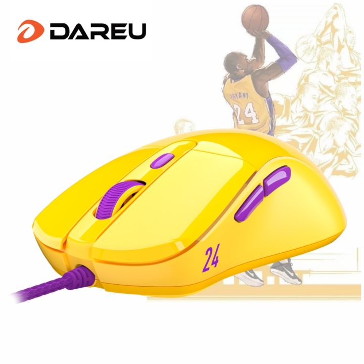 Dareu A960 65g Lightweight Wired Gaming Mouse PAW3337 Optical Sensor Programmable Ergonomic Mice ...