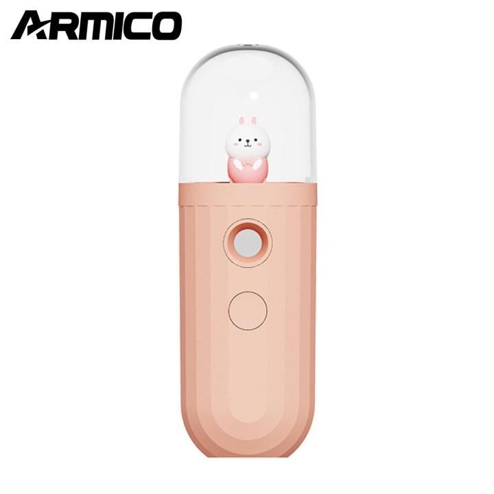 ARMICO Mini Cartoon Cute Nano Sprayer Facial Moisturizer Humidifier ...