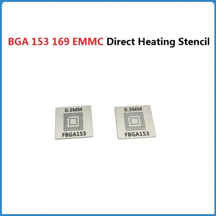 Bga 153 169 Emmc Direct Heating Stencil Font Ic Chip Reballing Tin ...