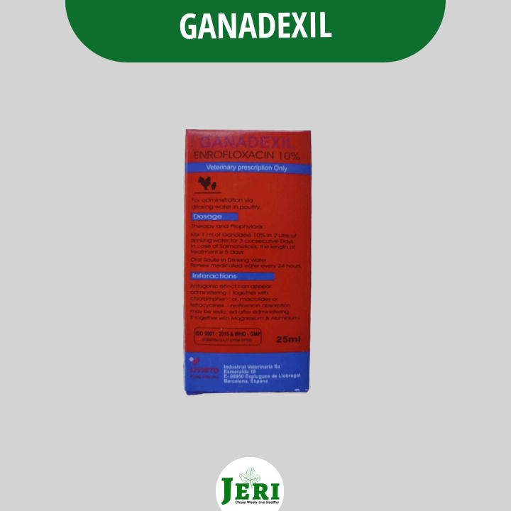Enrofloxacin 25ML, 100 mg/ml /Ganadexil | Daraz.lk