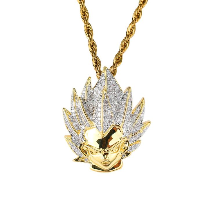 Goku Gold Chain Goku Gold Plated Dragon Ball Z Pendant | Custom