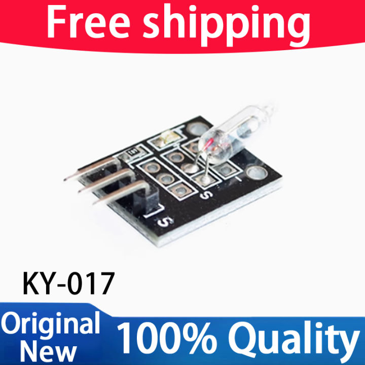 (1-10piece) KY-017 Mercury switch module tilt unidirectional tilt plate ...