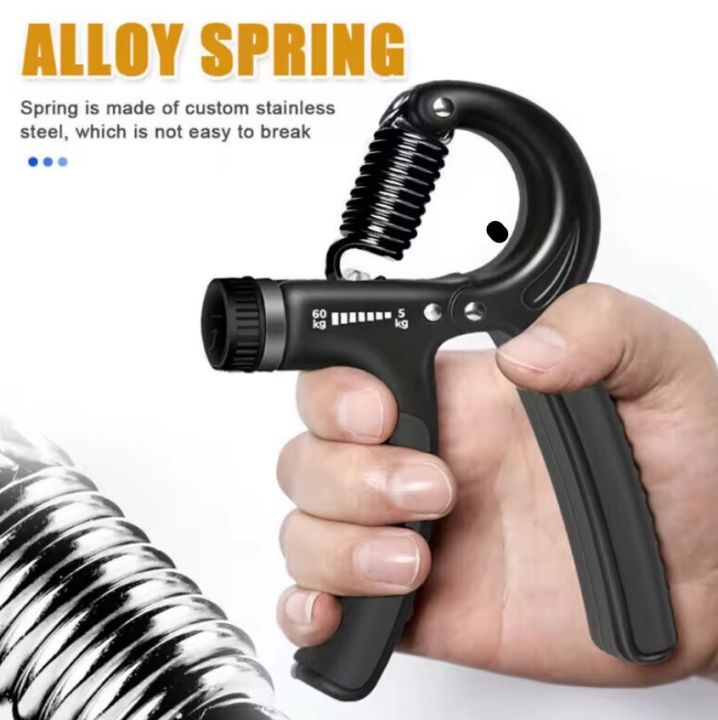 Finger Hand Grip Strength Set Trainer Gripper Ring Strengthener ...