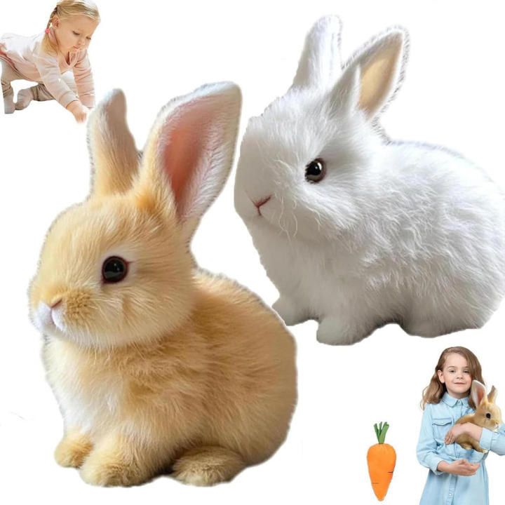 Plush My Realistic Bunny Toys Operated Animated Twitching Bunny Toys ...