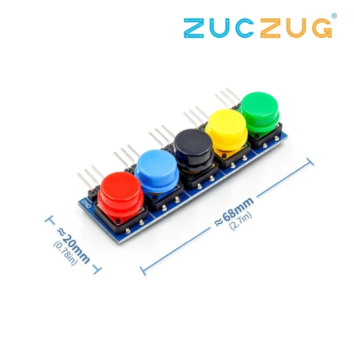 【happy one】5pcs/set Building Blocks Big Key Button Button Module Five ...
