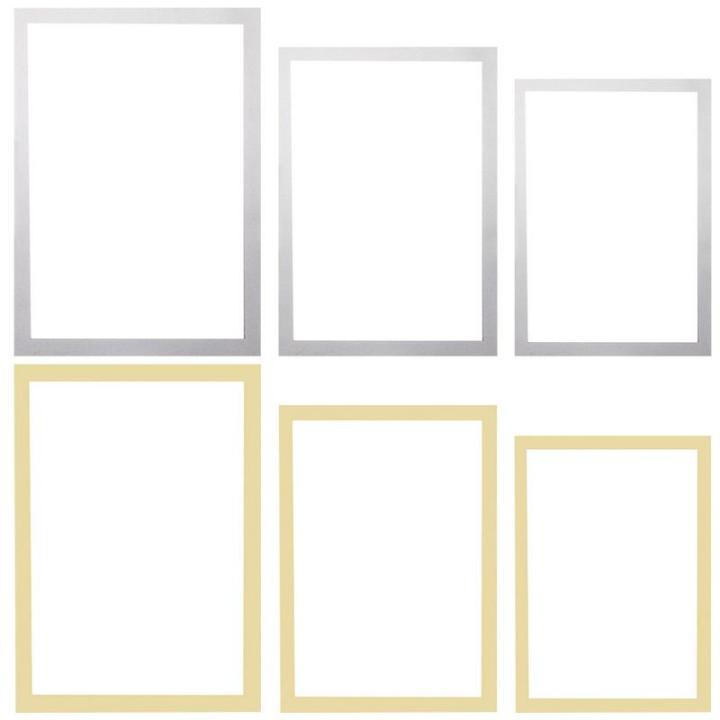 Magnetic Poster Display Frame Self Adhesive Free Punching Photo Art ...