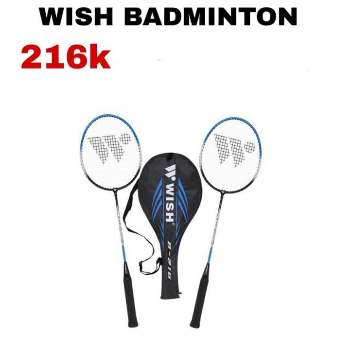 Wish Badminton Racket 216K / Badminton 2 Racket Set | Daraz.lk