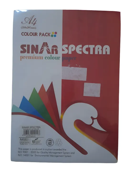 Colour A4 100 Sheets 80 GSM (5 Light Colors and 5 Dark Colors) Original ...