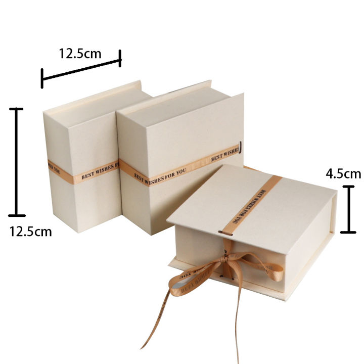 Book-shaped Gift Box Flip With Hand Gift Jewelry Box Set | Daraz.lk