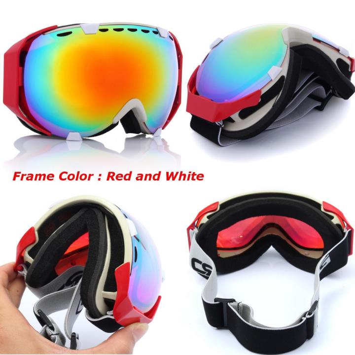Professional Motors Spherical Dual Lens Mirror Snowboard Ski Goggle ...