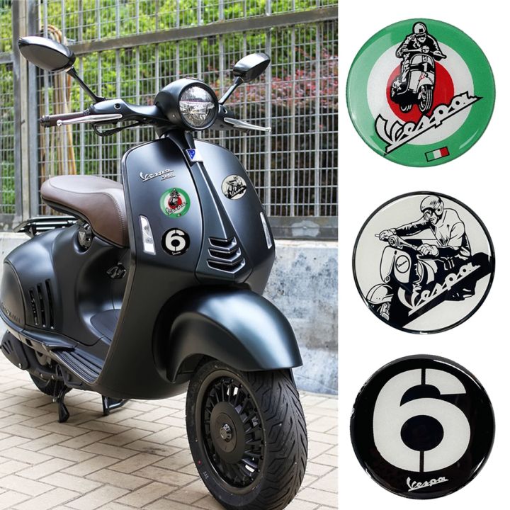 Magnetic Reflective Stickers Motorcycle Decals for Vespa Logo [On Stock ...