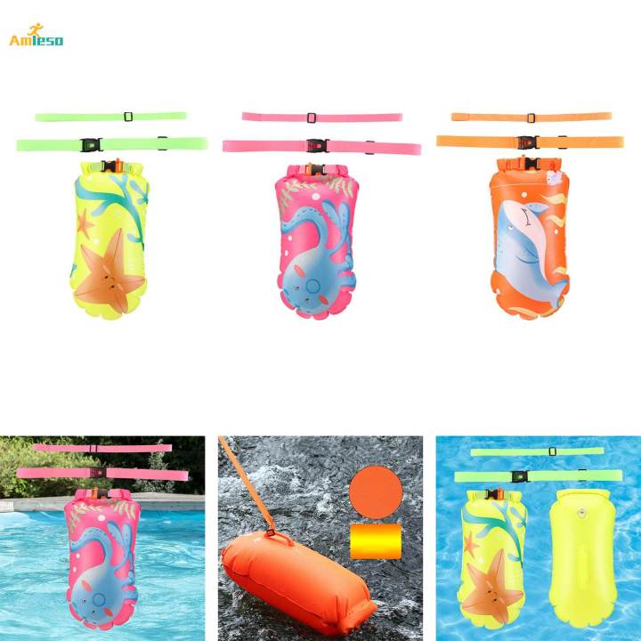 Safety Swim Buoy Floating Bag Waterproof Bag Swimming Tow Bag ...