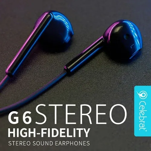 Celebrat G6 Stereo Music Earphone White Color with Microphone | Daraz.lk