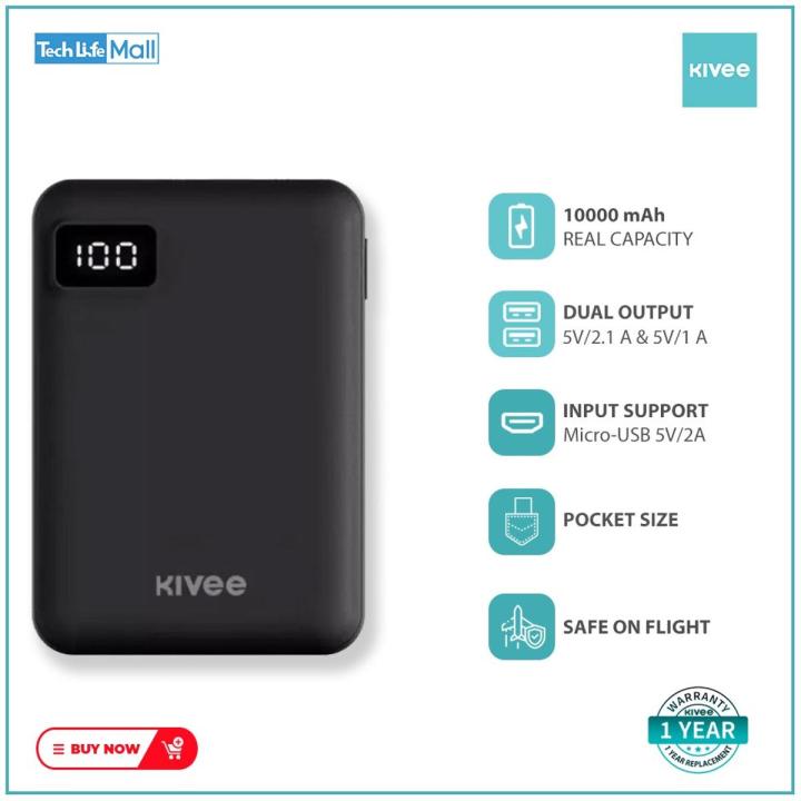 POWER BANK KIVEE KV-PT36P - POWERBANK KIVEE KV-PT36P 10000 MAH | Daraz.lk