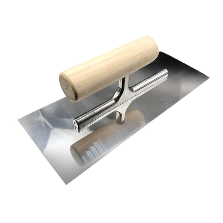 0.7mm Thickness Stainless Steel Blade Wooden Handle Plastering Trowel ...