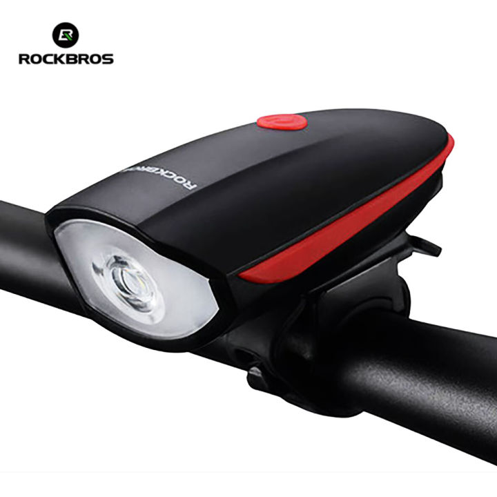ROCKBROS Bicycle Light Rechargeable2 In 1 Bike Bell Horn Bike Front ...