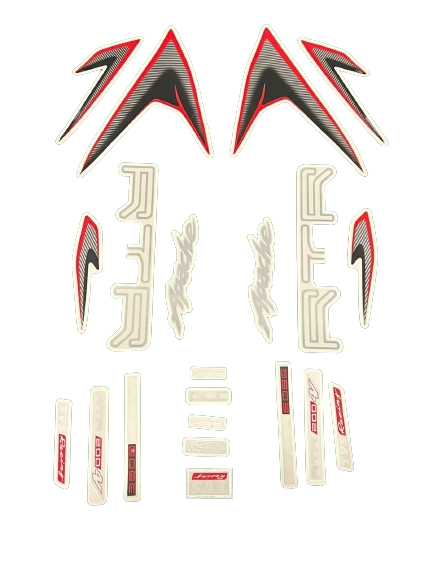 Tvs Apache Rtr 200 4v Black Bike Red Full Sticker KIt | Daraz.lk