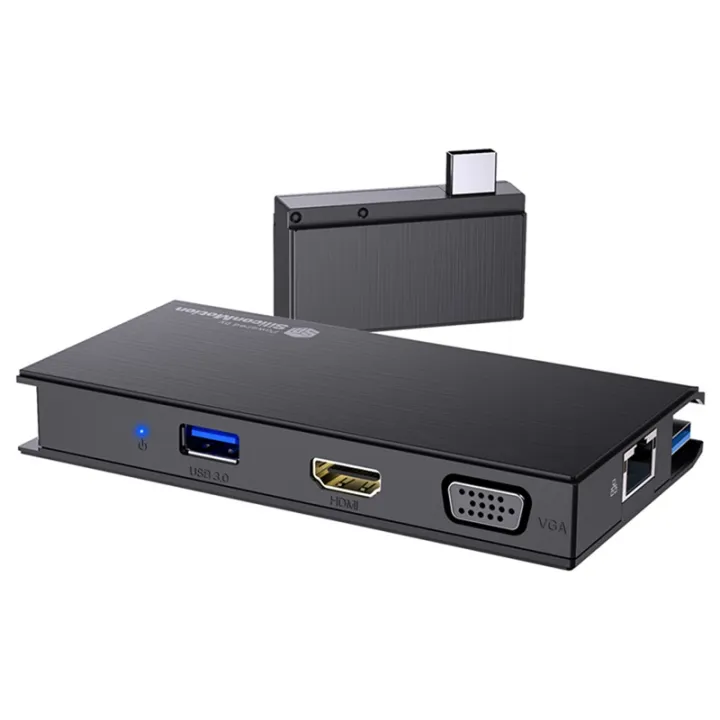 Portable Docking Station 1080P -Compatible USB3.0 Multiport Travel ...