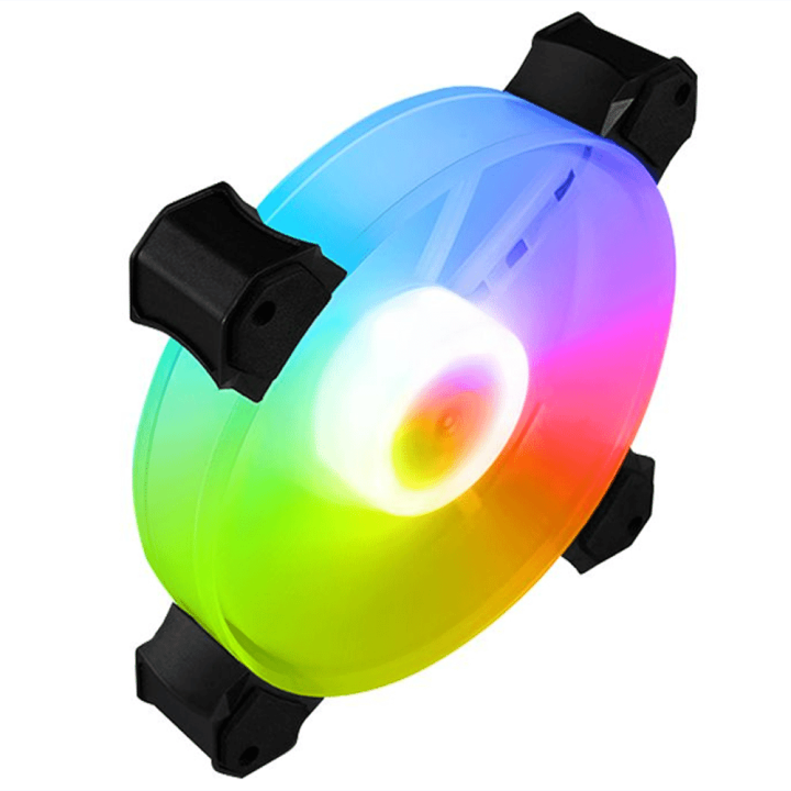 CoolOwl Computer PC Cooler Cooling 6 PIN Fan RGB LED Multicolor-mode ...