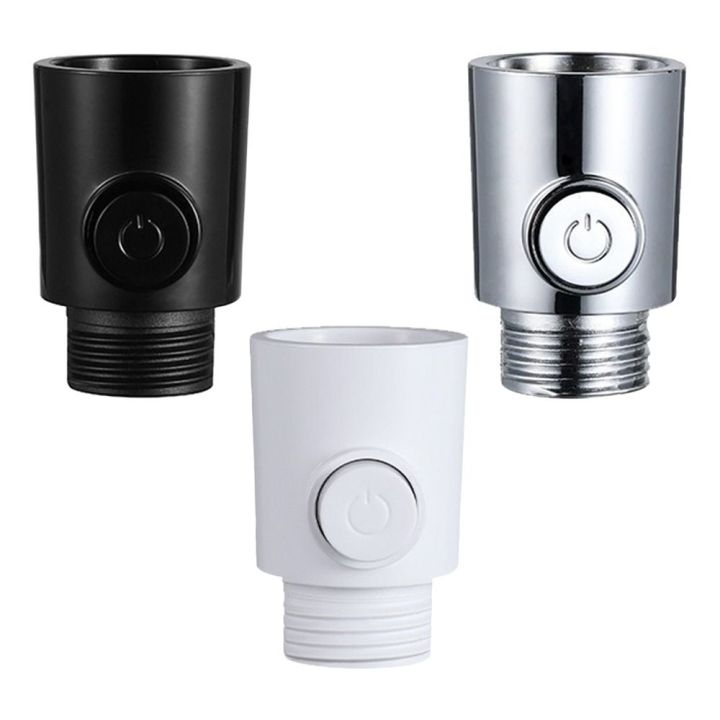 Plastic Shower Arm Diverter Flow Limiter One-Button Water Stop Valve ...