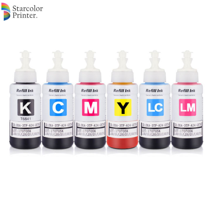 Universal Dye Ink For Epson L800 L801 L810 L1300 L1800 Printer T6731 ...