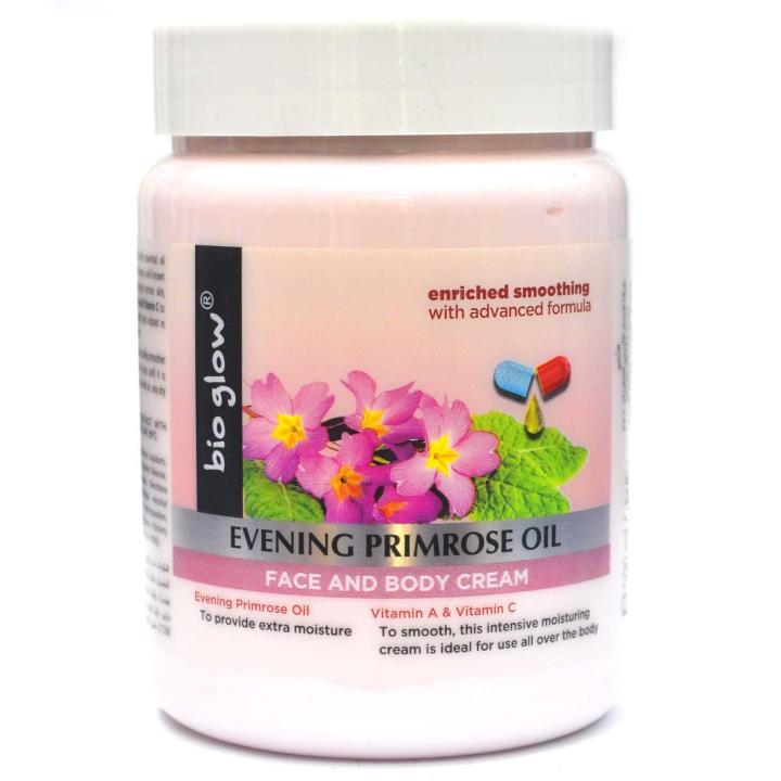 Bio Glow Evening Primrose Oil Face & Body Cream 500ml | Daraz.lk