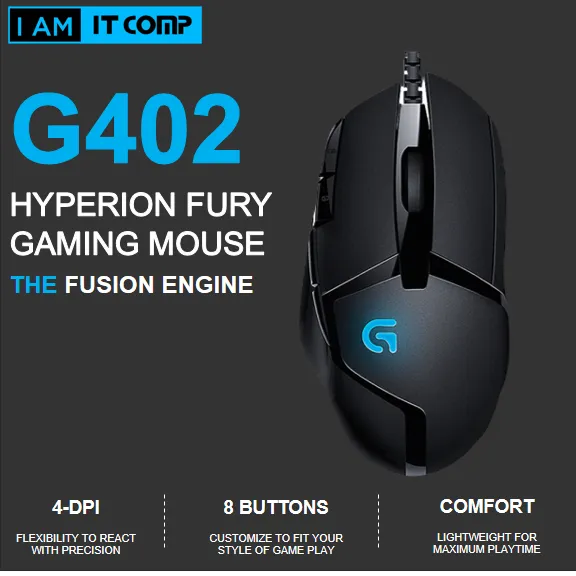 Logitech G402 Hyperion Fury ULTRA-FAST FPS Gaming Mouse | Daraz.lk
