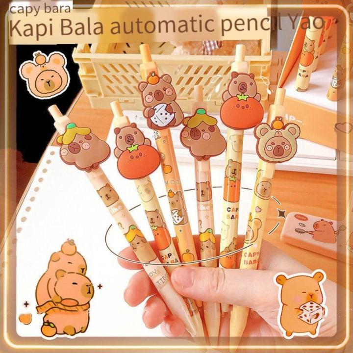 Automatic Capybara Pencil Press-Type Writing Tool Cute 0.5mm Activity ...