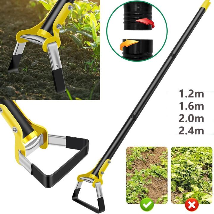.2/.6/2/2.4M with Triangle Head Garden Hula Hoes Sharp Stirrup ...