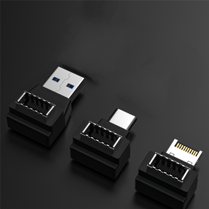 High-Speed USB 3.1 Front Panel Cable Adapter, Type-C Male to Type-E ...