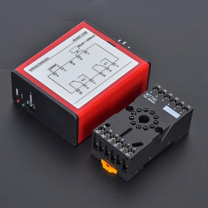 110B Vehicle Detector AC220V Single Channel Inductive Vehicle Loop ...