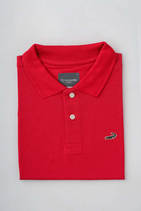 Supima Polo-Tango Red-Slim Fit | Daraz.lk