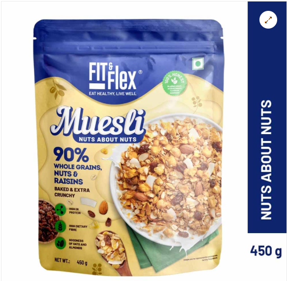 Breakfast Meal - Fit & Flex Muesli Nuts About Nuts 450g | Daraz.lk