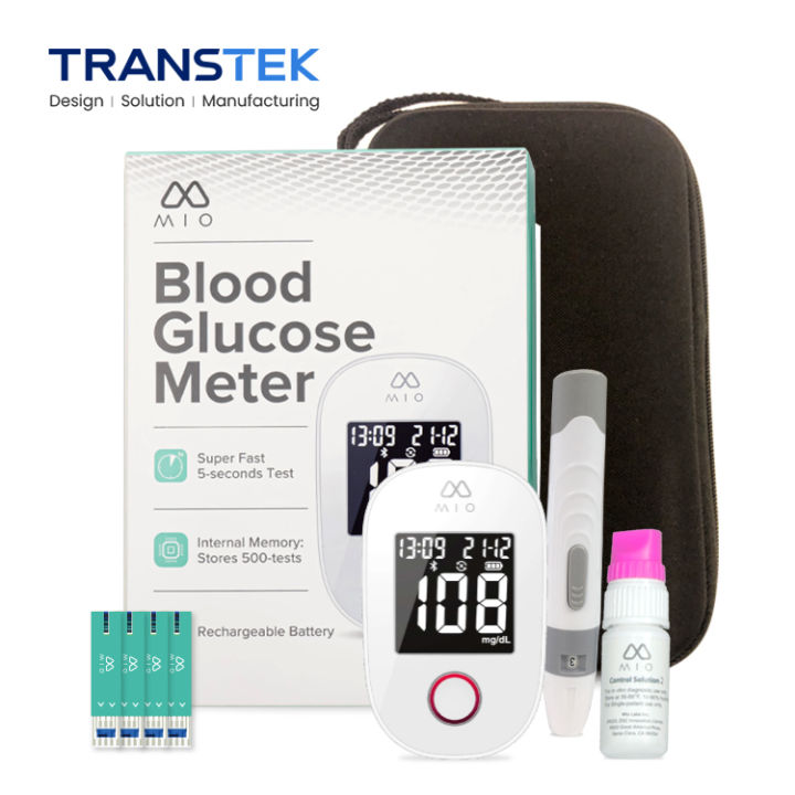 TRANSTEK Accu Check Test Strip Lancets Glucometro Blood Glucose Meter ...