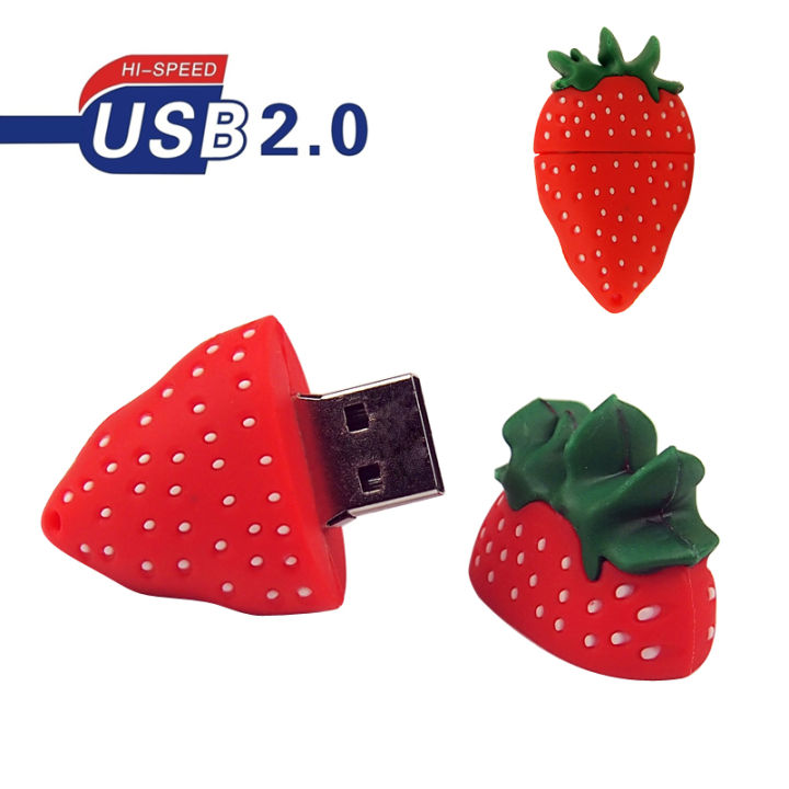 New specials Cute Pendrive Funny Cartoon Strawberry usb 2.0 flash ...
