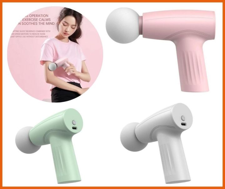 USB rechargeable mini portable fascial vibration MINI massage gun ...