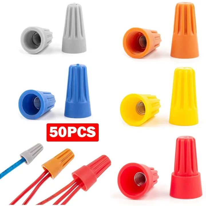 End Cap Connection Insulated Wire Connectors Nuts Colorful Nylon Wire ...
